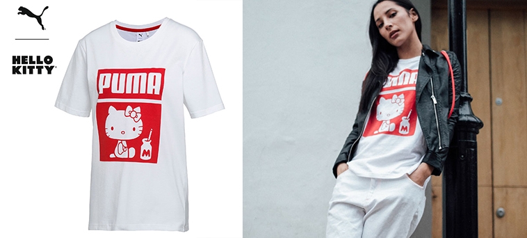 HKDOTBUY - 日本SANRIO Hello Kitty x PUMA Tee