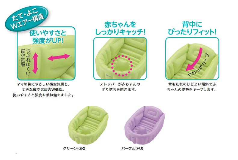 HKDOTBUY - 日本Richell充氣BB浴盤