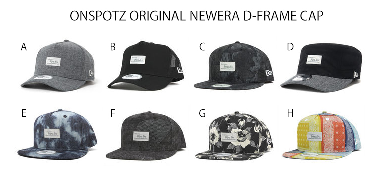 HKDOTBUY - 日本ONSPOTZ ORIGINAL NEWERA D-FRAME CAP