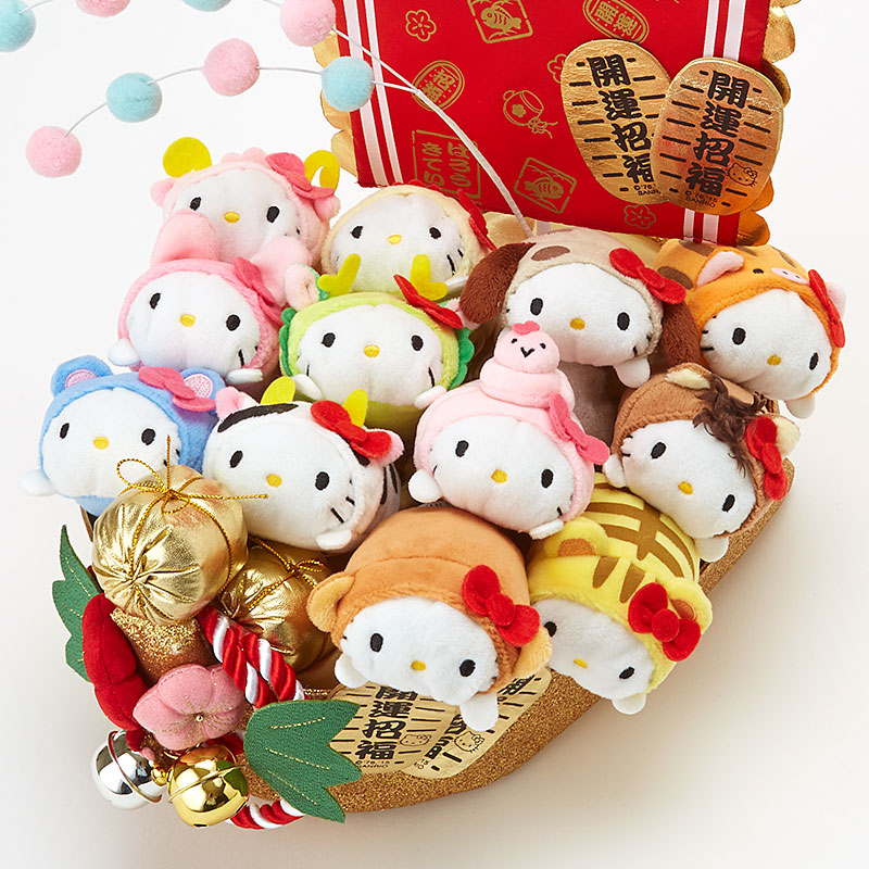 HKDOTBUY - 日本SANRIO Hello Kitty まめぷち干支宝船
