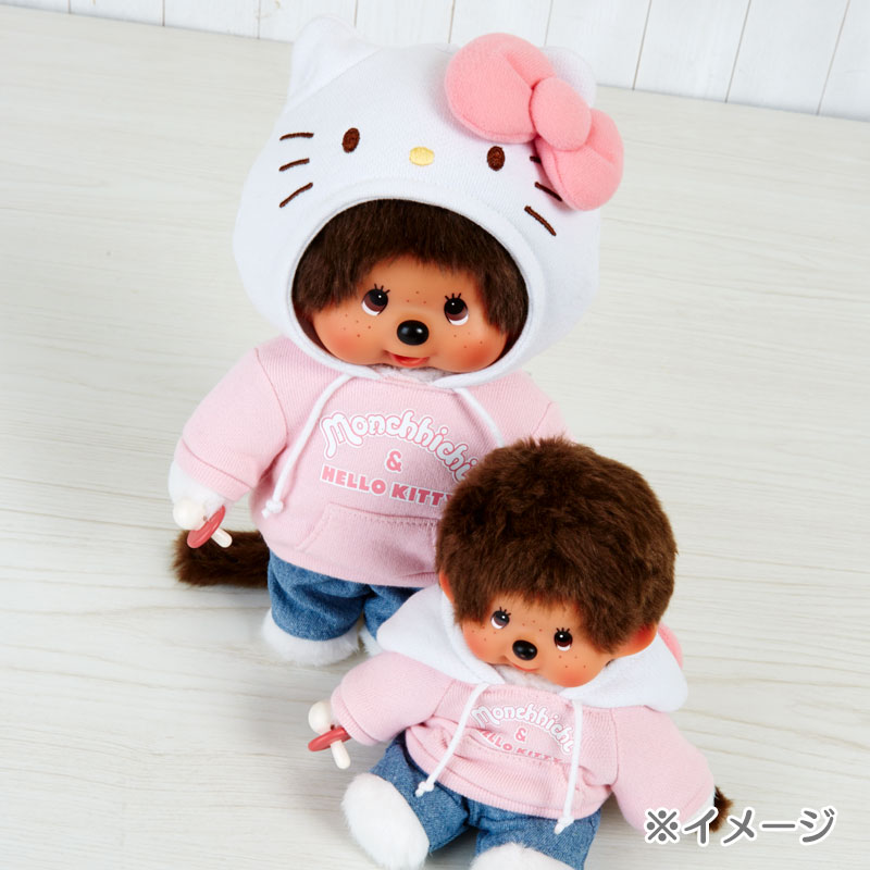 HKDOTBUY - 日本SANRIO Hello Kitty x Monchhichi 公仔